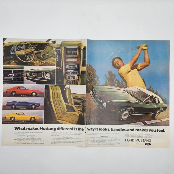 Ford | Art | Vintage 973 Ford Mustang Life Magazine Print Ad | Poshmark